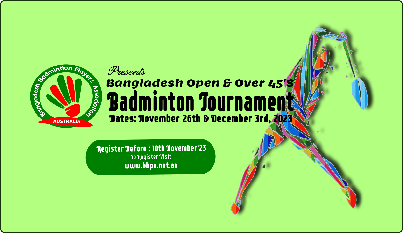 Bangladesh Open & Over 45's Badminton Tournament | Bangladesh Badminton ...